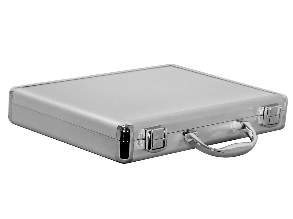 Amazon.com: Aluminum Portfolio Case 12x9x2 Inch | Durable Silver ...