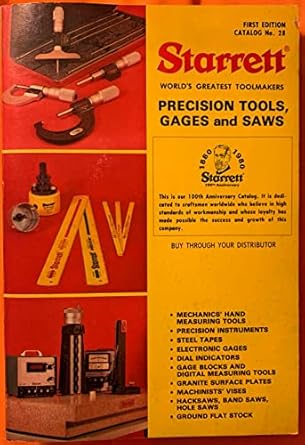 Starrett Tool Catalog No. 28: Starrett Tools: Amazon.com: Books