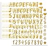 800 Pcs 10 Sheets Gold Letter Stickers - Self Adhesive, Small 1.1inch ...