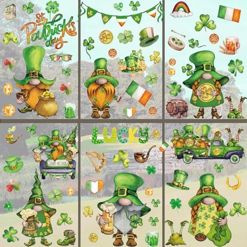 Amazon.com: St. Patrick's Day Window Clings Decor - 85 Pcs Good Luck ...
