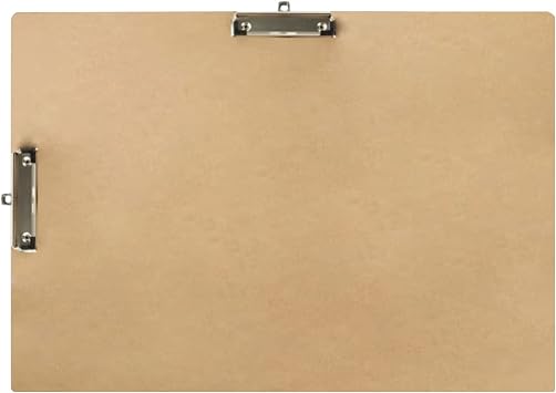 Double Clip A3 Clipboard Hardboard Extra Large Low Profile Clip Art MDF ...