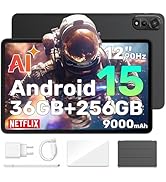 Amazon.com : Blackview Android 15 Tablet Mega2 2025, 12 inch Android Tablet with Keyboard and ...