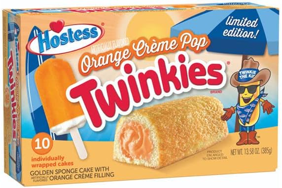 Amazon.com: Hostess Twinkies, 8 Count Box (Orange Crème Pop) : Grocery ...