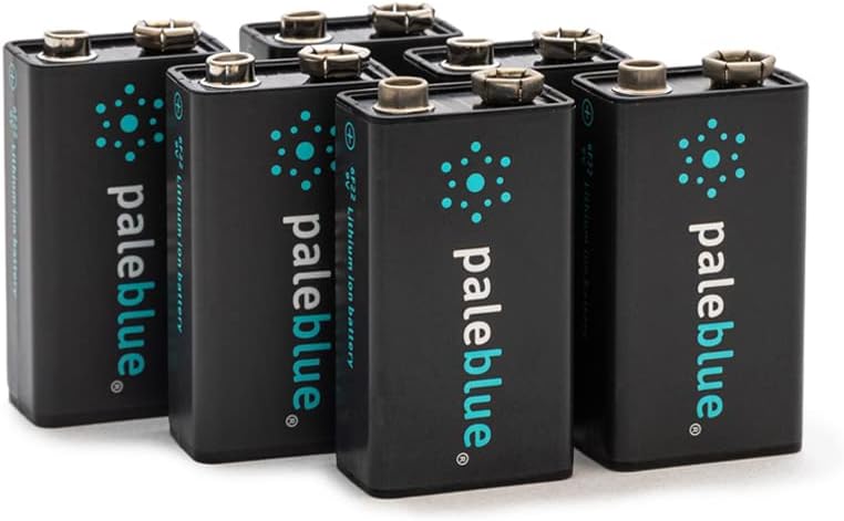 Amazon.com: Rechargeable 9V Smart Batteries with USB Charger by Pale ...