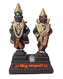・ブランド:S A GIFTS・製造元:Sai Amrut・モデル:1 Vitthal Rukmini・製造元/メーカー部品番号:Vitthal Rukmini black・ヴィッタル神とその配偶者ルクミニの美しいペア・シュリ・ヴィットーバ...