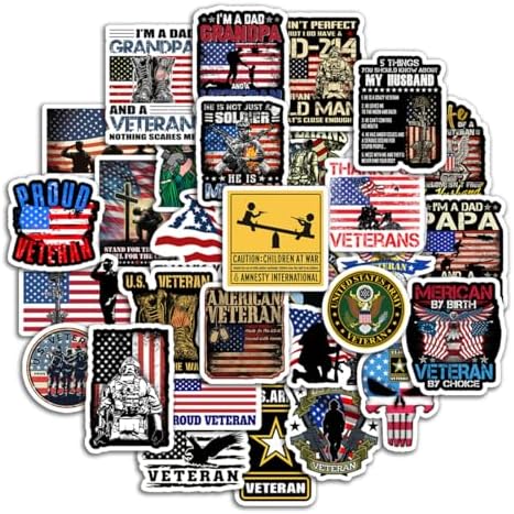 Amazon.com: Aurange 100Pcs Military Stickers,US Army Stickers,USA ...