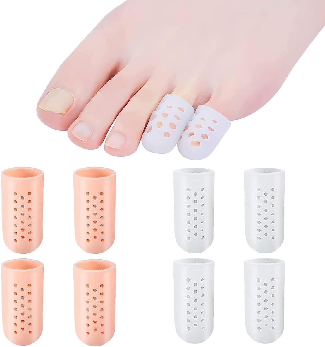Amazon.com: Little Toe Protectors 10 Pcs, Hoogoo Silicone Small Pinky ...