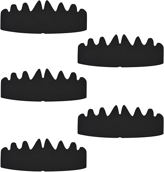 Amazon.com: 5 Pcs Black Baseball Caps Inserts Shapers Flexible Washable ...