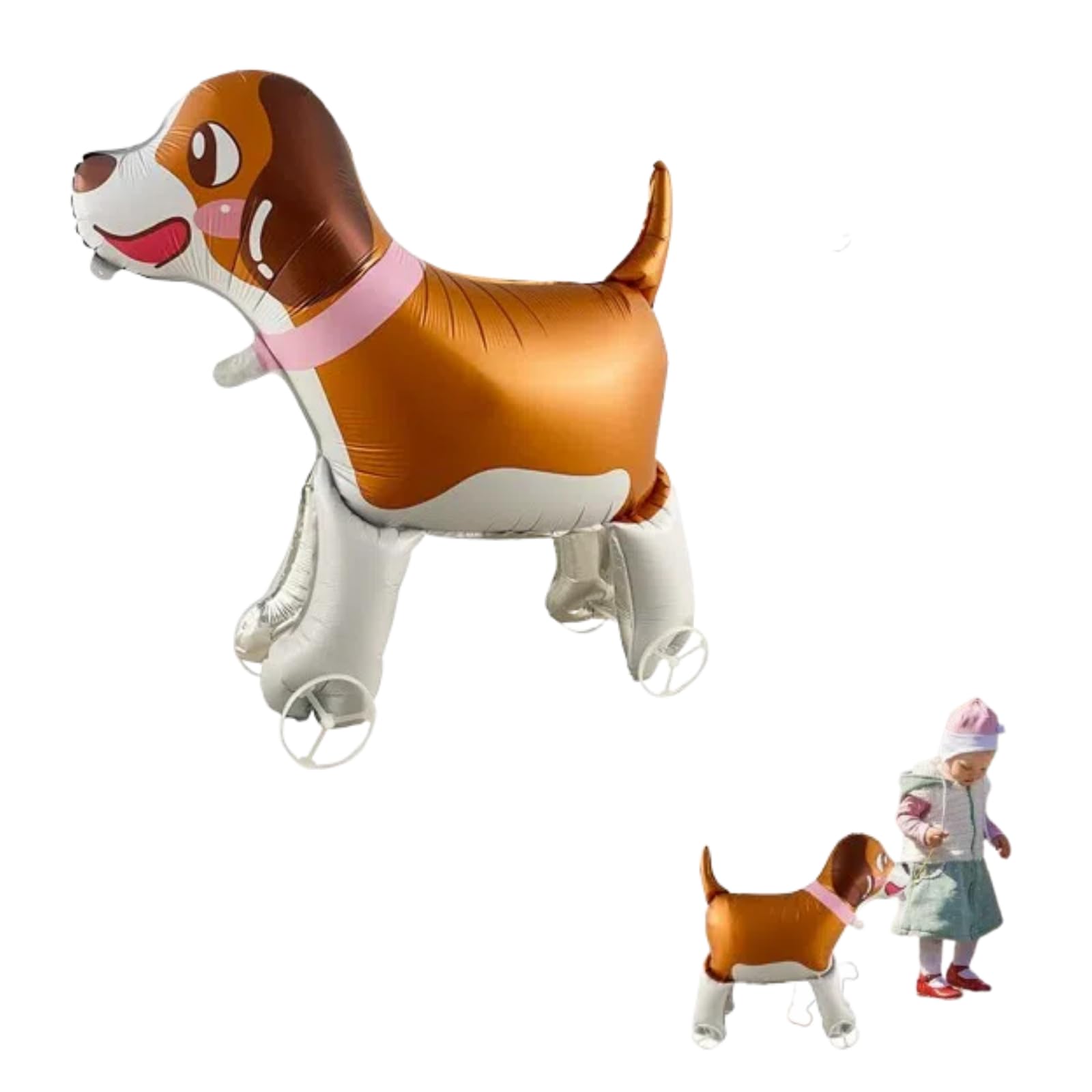Amazon.com: Walking Animal Balloons with wheels Self Standing，Pet Dog ...