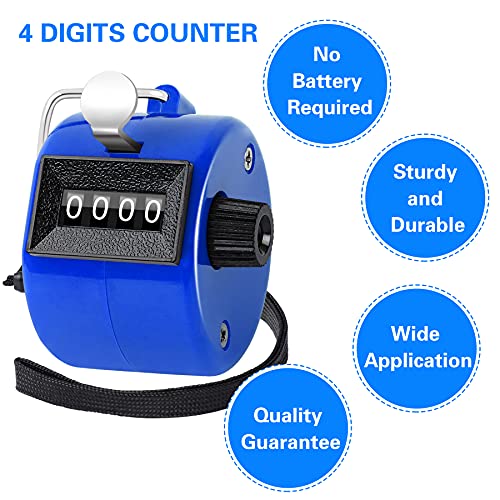 Snapklik.com : FEBSNOW 2 Pack Hand Tally Counter 4 Digital Click ...