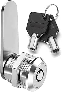 Litensh 16mm Briefkastenschlösser, röhrenförmiges Nockenschloss mit Schlüsseln, unterschiedlich ...