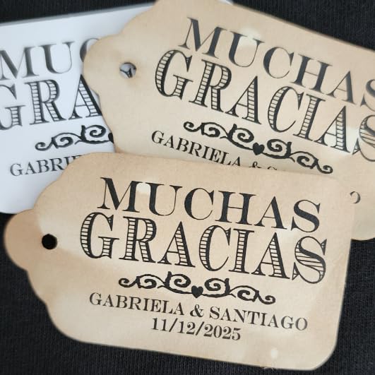 Amazon.com: Muchas Gracias (Size Choices in options) Personalized ...