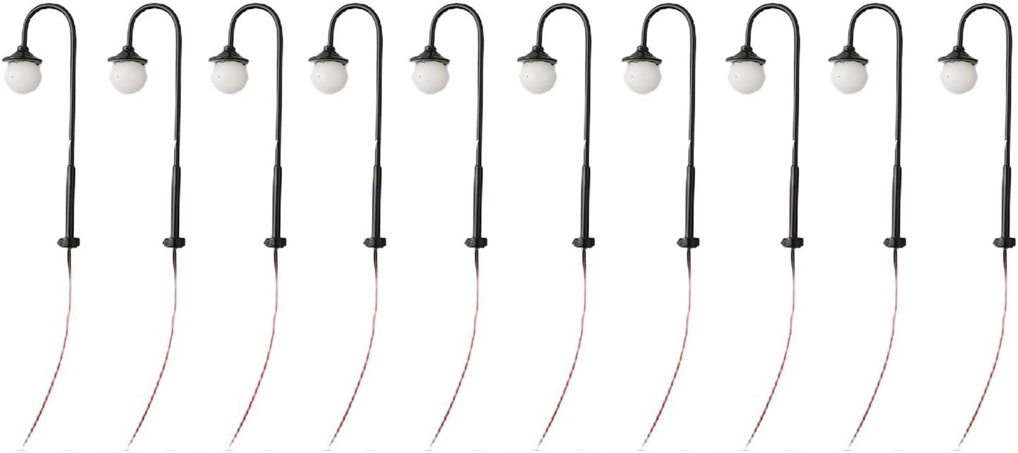 Amazon.com: 10pcs Model Railway Train Lamp Post,HO N Scale Model ...