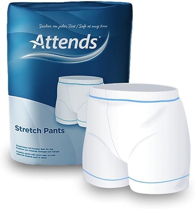 Attends Stretch Pants - Unisex Fixation Pants for Shaped Incontinence ...
