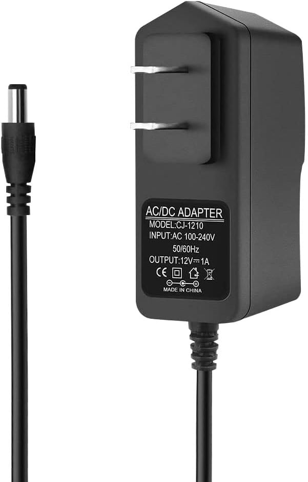 Amazon.com: 12V 1A Power Supply Adapter 100~240V AC to DC 12 Volt 1 Amp ...