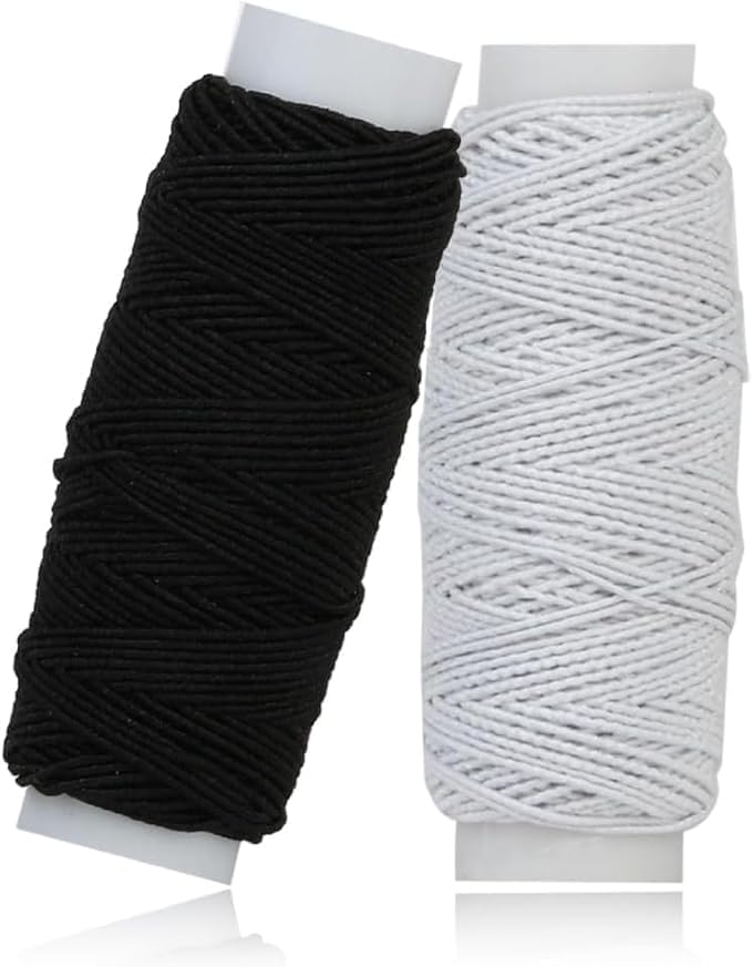 Shirring Elastic for Sewing, Elastic Thread, Shearing Elastic, Black ...