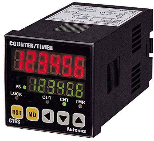 Amazon.com: CT6S-1P2T, Counter/Timer, W48xH48mm, 6-Digit, LED, 1 Preset ...