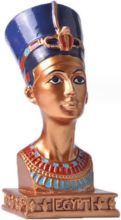 Amazon.com: anso Resin Tutankhamun Figurine Egyptian Cleopatra Statue ...