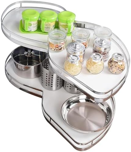 Corner Kitchen nizer, Pull-Out Carousel Shelf, Soft-Close Expandable ...