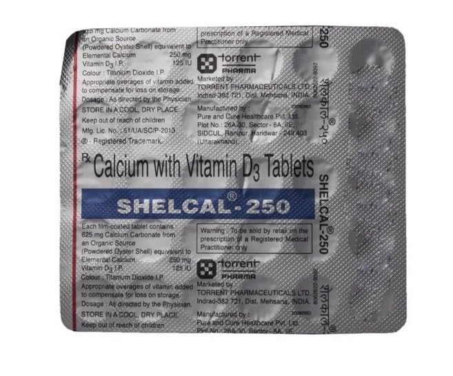 Shelcal-250 - Strip of 30 Tablets : Amazon.in: Health & Personal Care