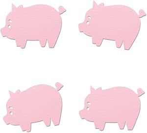 Amazon.com: Pig Cut-outs, 12-Pack Table Topper Double-sided Birthday ...