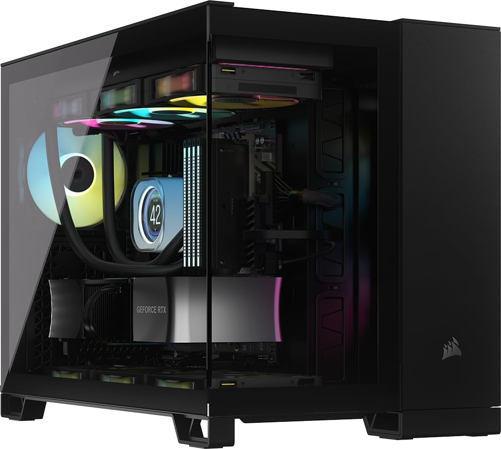 Amazon.com: CORSAIR iCUE LINK 2500X RGB Small-Tower mATX Dual Chamber ...