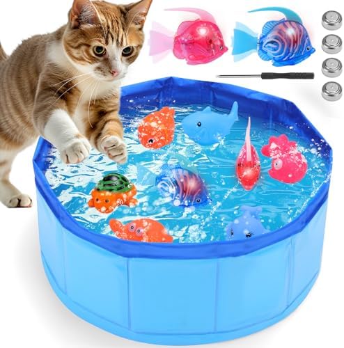 Amazon.com: Palksky Cat Water Mat, Upgraded-Thicken Unbreakable Pet Cat ...