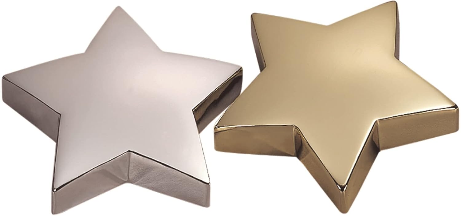 Amazon.com: Star Paperweight in Nickel Plated : Office Products