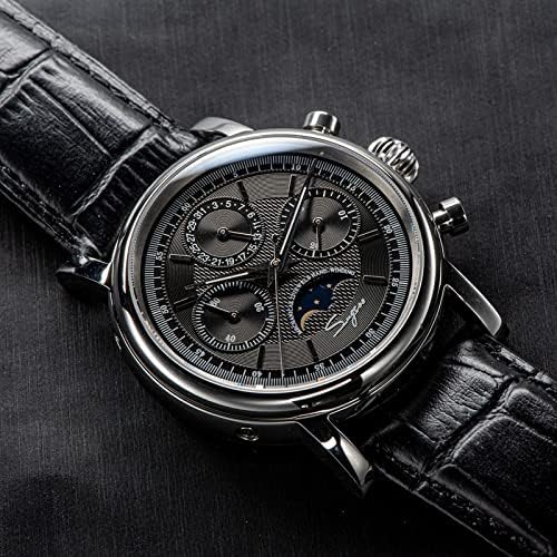 Sugess SU1908SZ MoonPhase Master Seagull ST1908 Uhrwerk Saphir Kristall ...