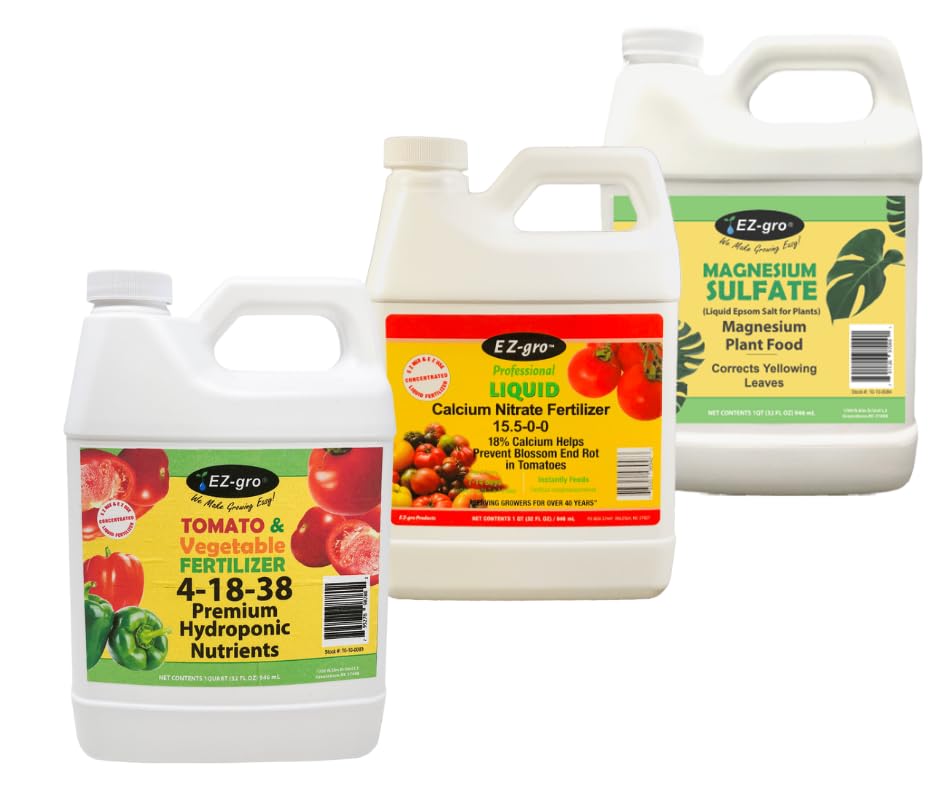 Amazon.com: 4-18-38 Liquid Hydroponic Nutrients Complete Combo Kit (QT ...