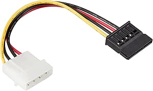 Amazon.co.jp: アイネックス(AINEX) AINEX シリアルATA用電源変換ケーブル 12cm WA-085B : パソコン・周辺機器