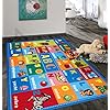 Amazon.com: Rugshop Kids Educational Learning Alphabet Symbols Non Skid ...