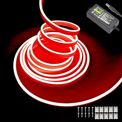 Maxlaxer Red Neon LED strip light,5M 12V waterproof neon light for ...