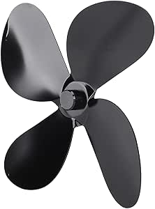 Amazon.com: Stove Fan Blade Accessories Fan Leaf 4 Blade Alloy Alloy ...
