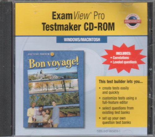 Glencoe Bon Voyage! ExamView Pro Testmaker: Glencoe/McGraw-Hill ...