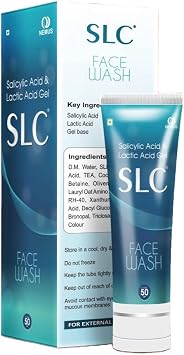 SLC Face Wash – Enriched with Salicylic Acid & Lactic Acid Gel for Acne ...