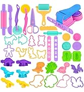 Amazon.com: Oun Nana Playdough Tool Set for Kids, 10 PCS Basic ...