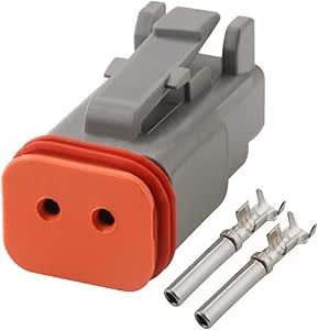 Amazon.com: WEFITZ 2 Pin DT04-2P DT06-2S Deutsch DT Waterproof Male Female Electrical Connector ...