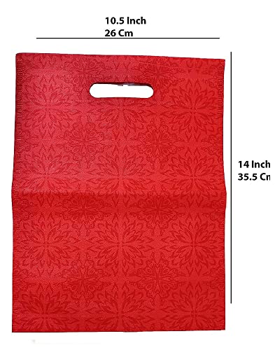 KRSNA Enterprise 14x11 inch D-Cut Indian Traditional Cloth Carry Bag ...