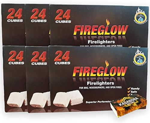 Fireglow Firelighters Bulk Pack - Hotspot Burners for BBQ, Coal & Wood ...