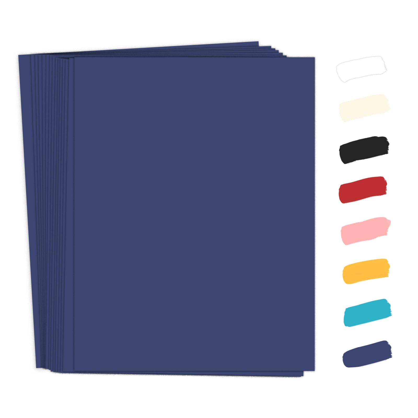 Snapklik.com : 50 Pack 65lb Blue Cardstock 8.5 X 11 Pastel Paper