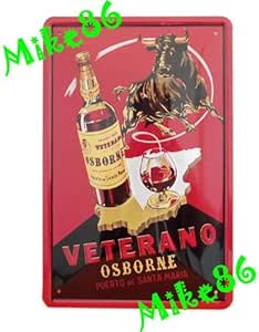 Amazon.com: Tin Sign Veterano Bull Art House Cafe Bar Vintage Metal ...