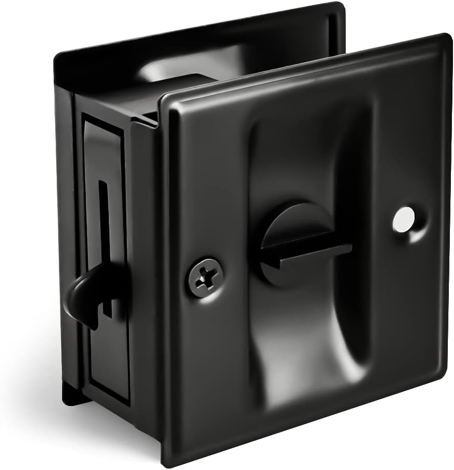 SCHLAGE LOCK CO SC991B-619 Sliding DR Lock, Satin Nickel - Schlage Door ...
