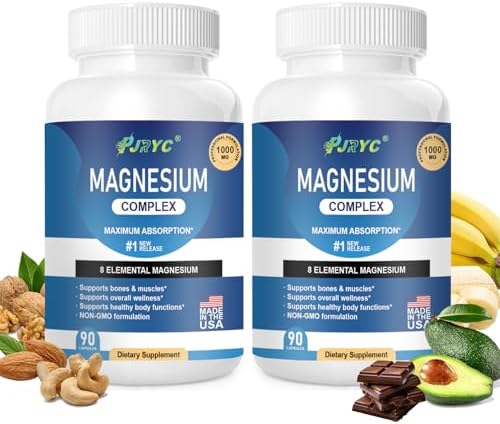Amazon.com: Magnesium Complex Supplement - 1000mg with 8 Magnesium ...