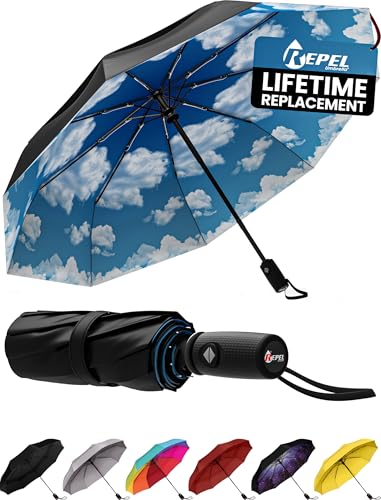 Repel Umbrella Windproof Travel Umbrellas for Rain - Easy Auto Open ...