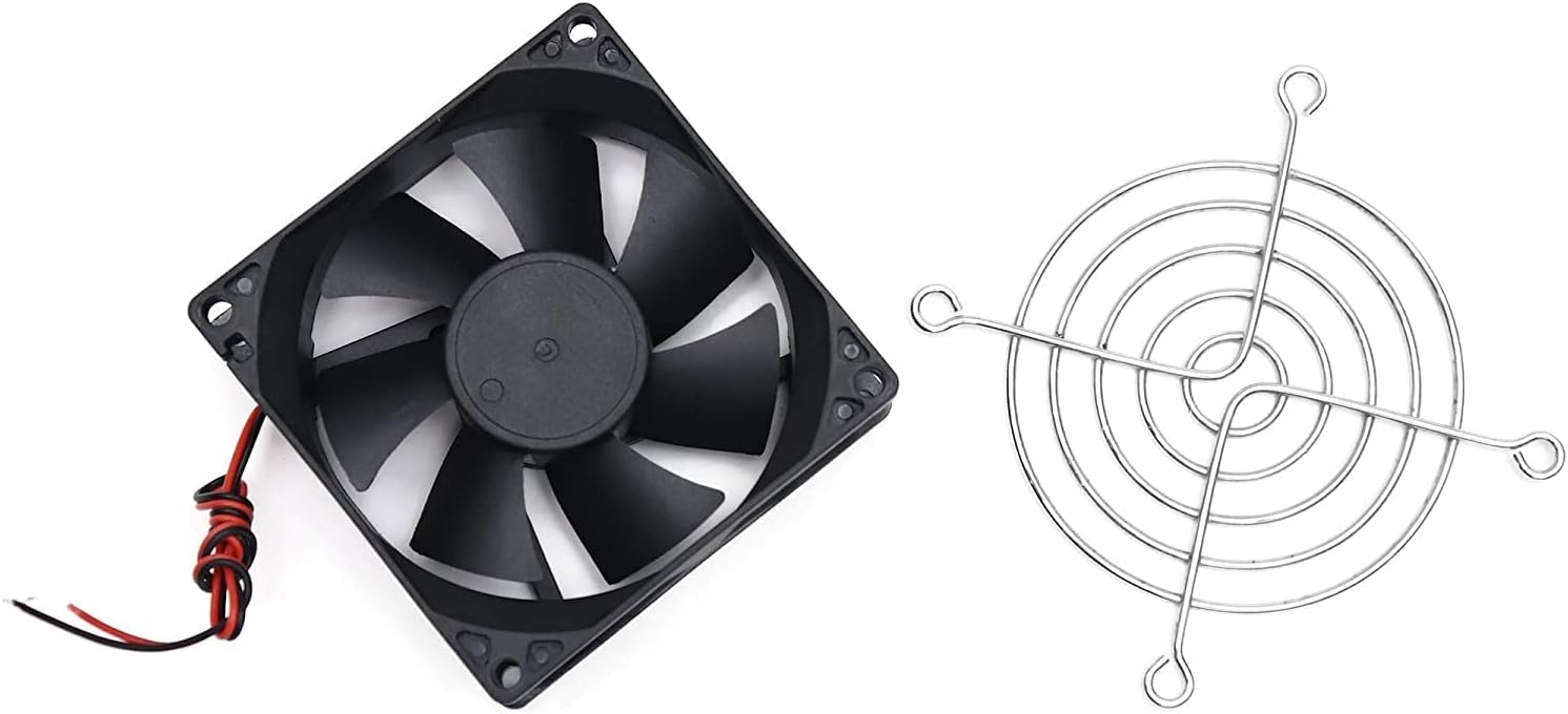 SP DC 12V Cooling Fan for PC Case, CPU Cooler with 3 Inches Grill ...