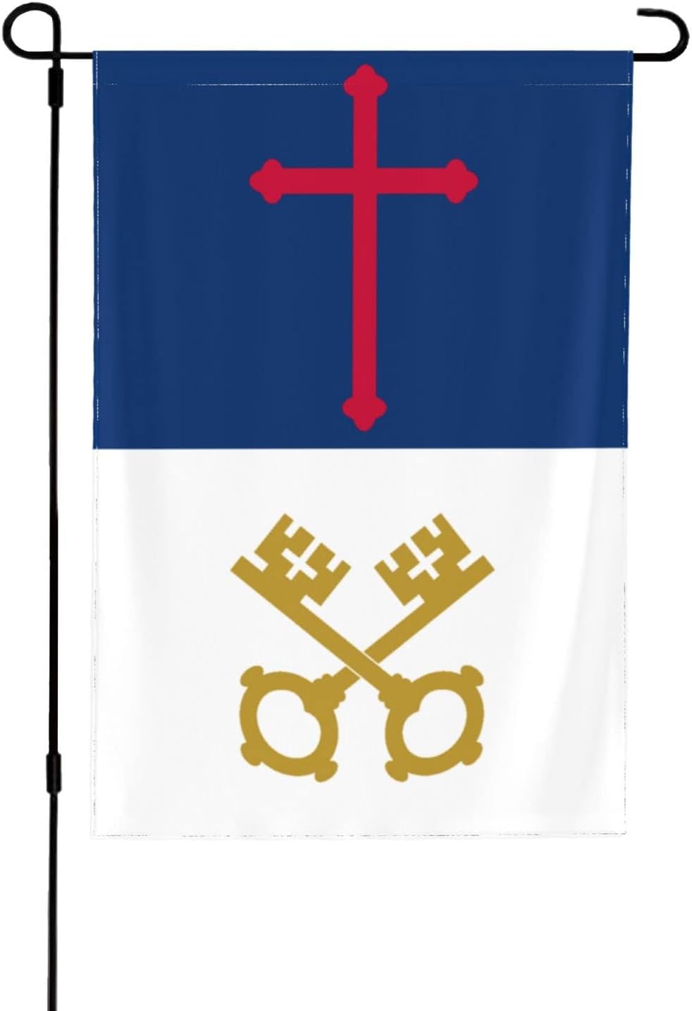 Amazon.com : Flag Of Catholic Christians Garden Flag 12x18 Inch Outside ...