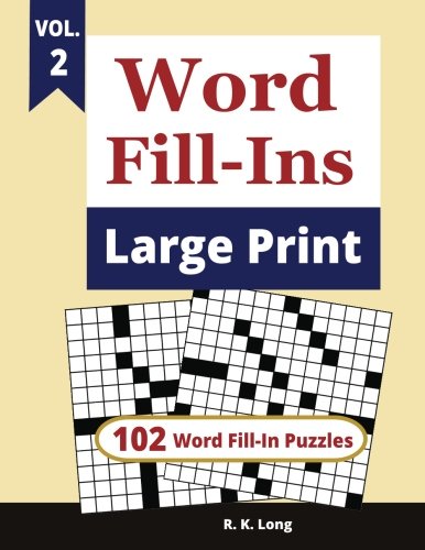 Amazon.com: Word Fill-Ins Large Print, Volume 2: 102 Word Fill-In ...