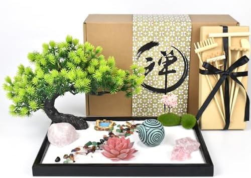 Amazon.com: Zen Garden for Desk Japanese Zen Garden Kit 8 Inch Large ...