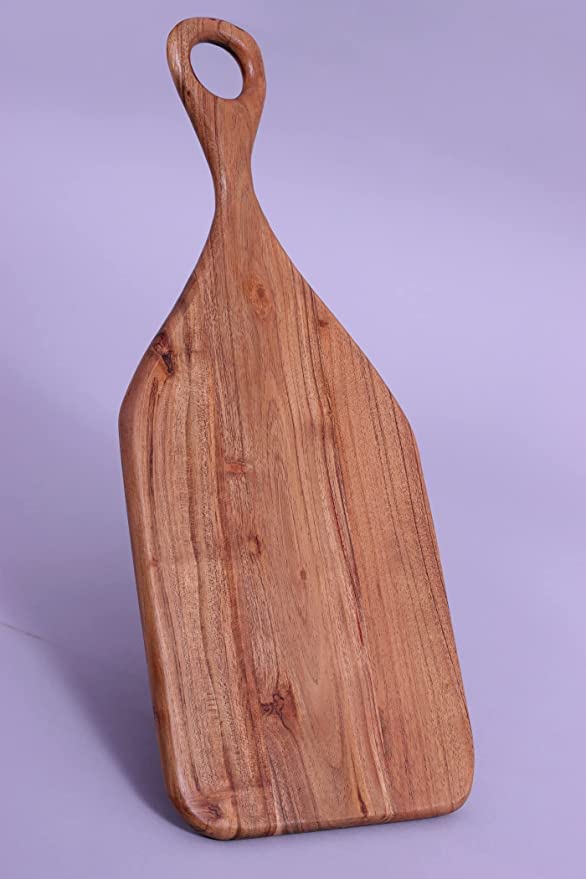 Buy Satyam Premium Handmade Teak Wooden Chopping Board for Kitchen ...